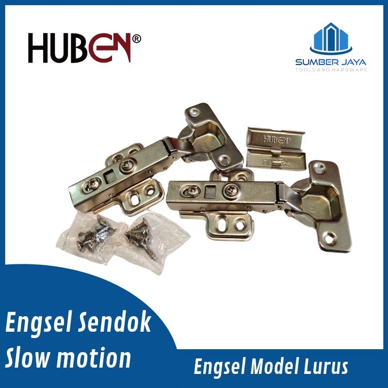 Jual Engsel Sendok engsel lemari slow motion model Lurus Huben | Shopee ...