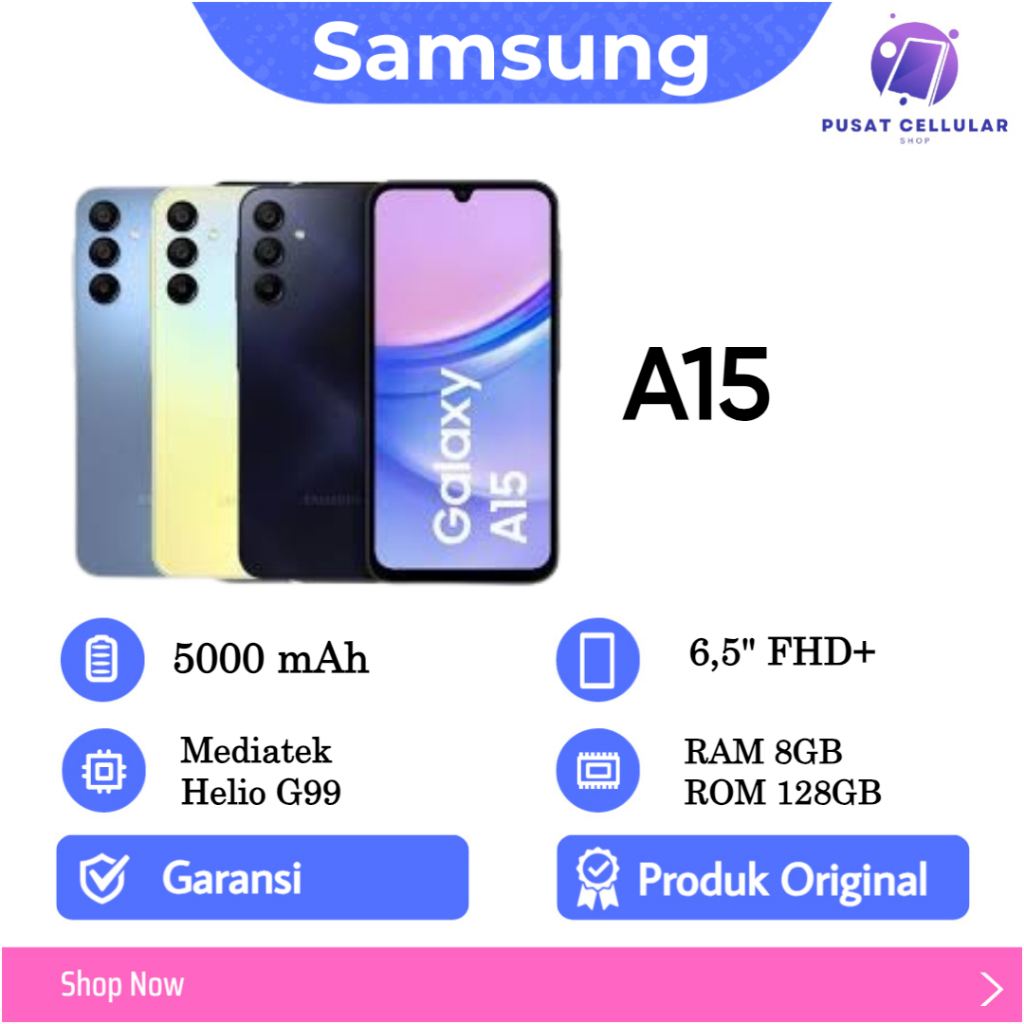 Jual READY!! Samsung Galaxy A15 LTE 8/128GB | Shopee Indonesia