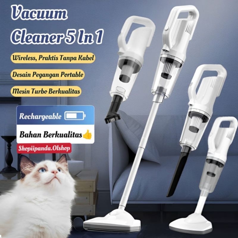 Jual Vacuum Cleaner 5 In 1 Penyedot Debu Portable Cordless Multifungsi ...
