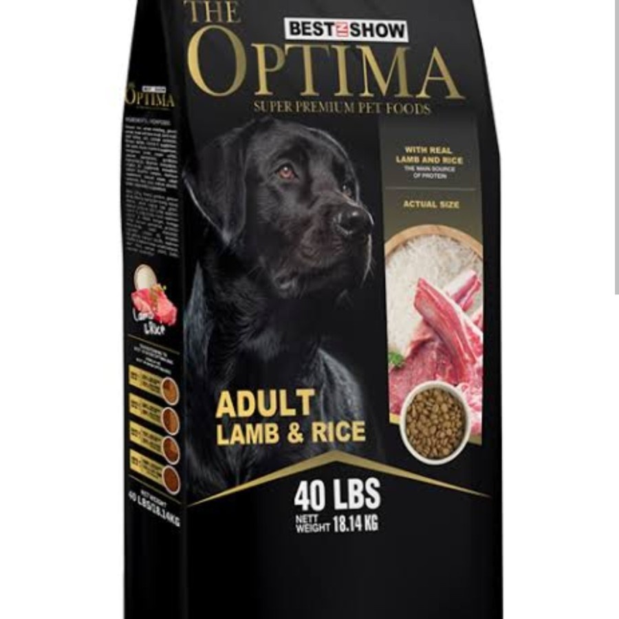 Jual optima adult lamb and rich dog food 18,14kg | Shopee Indonesia