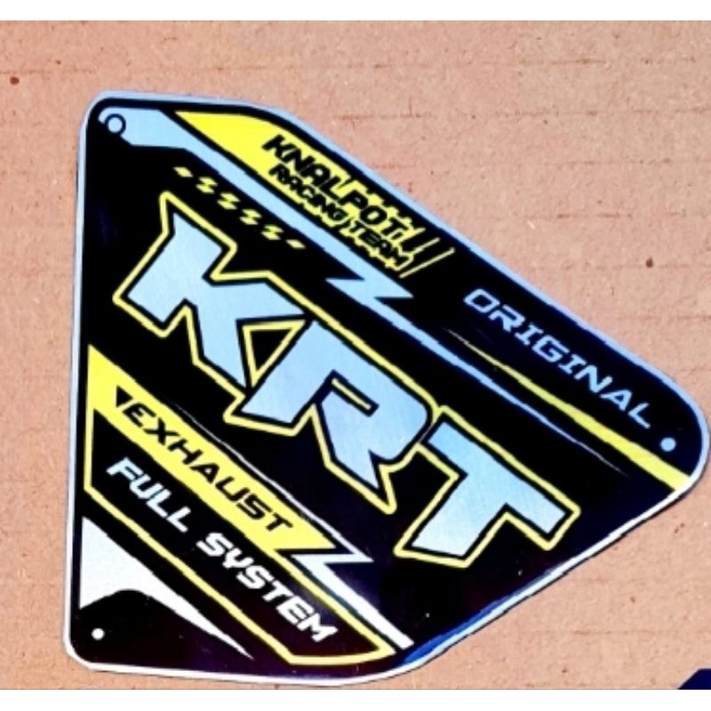 Jual Emblem KRT Original Pelat Knalpot Racing Logo | Shopee Indonesia