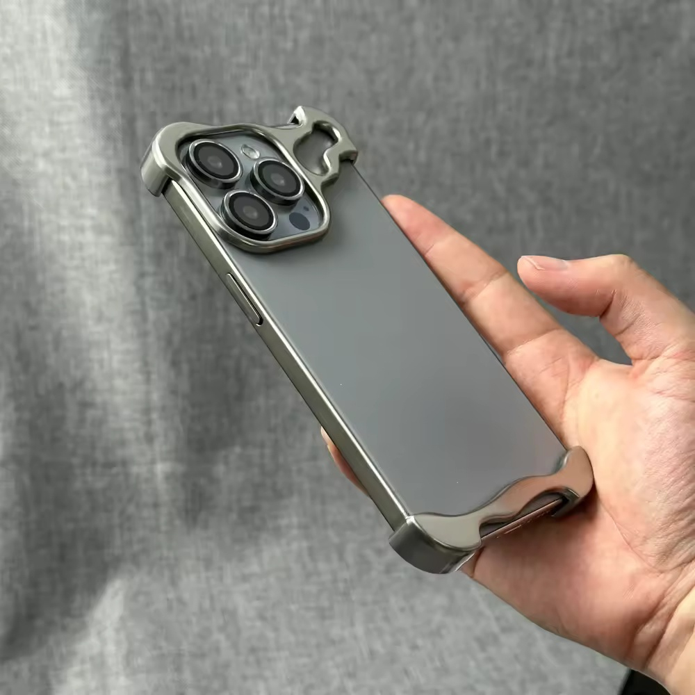 Jual Casing Titanium Untuk iPhone 12 13 14 15 16 Pro Max Plus Case ...