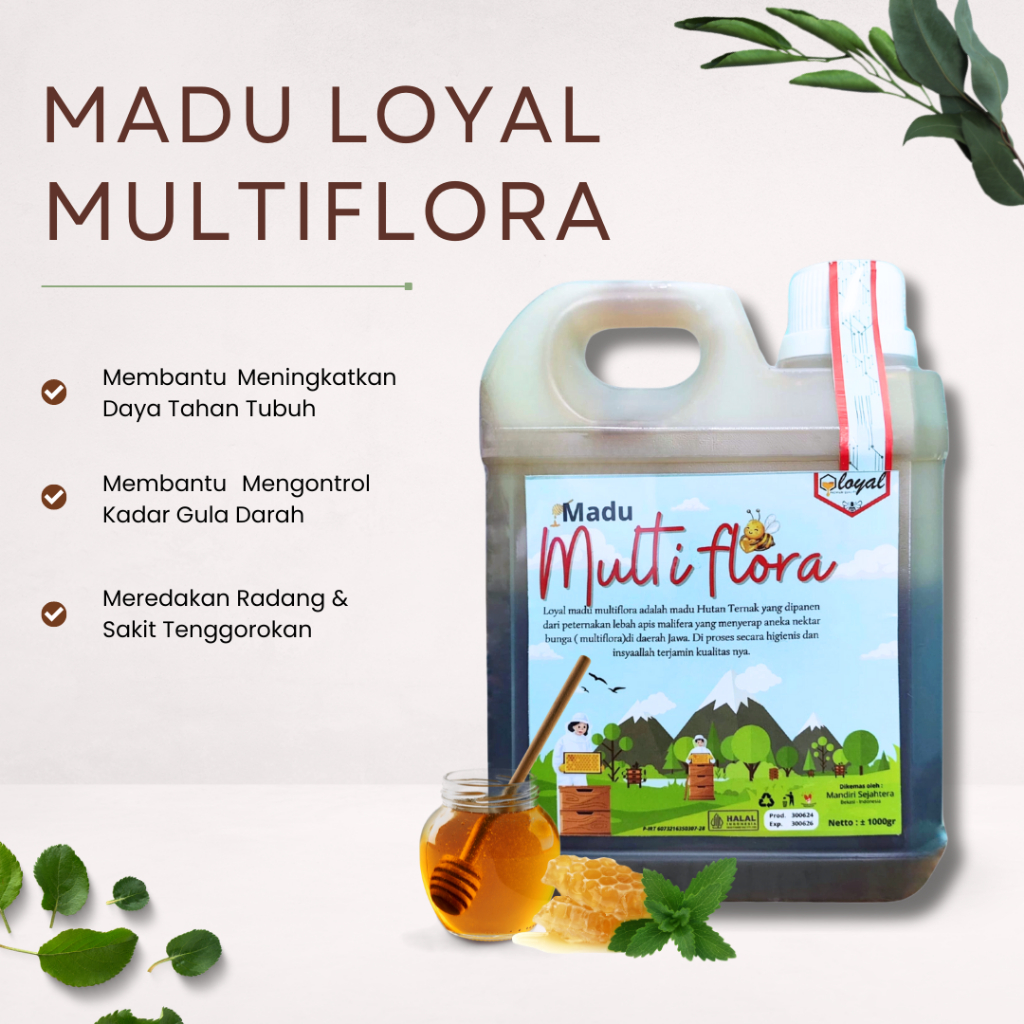 Jual MADU MULTIFLORA 1KG ASLI ORIGINAL - MADU NEKTAR MULTIFLORA | Shopee Indonesia