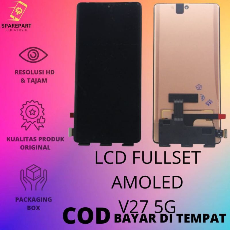 Jual LCD FULLSET VIVO V27 5G / S16 / Y78PLUS / Y78+ AMOLED FINGERPRINT ...