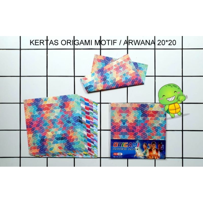 Jual BN - Origami Double Face Batik-Color 20x20cm / Origami Timbal ...