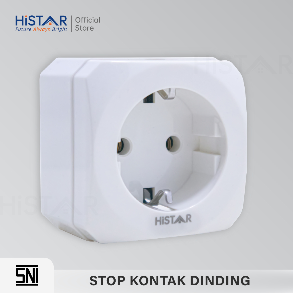 Jual HiSTAR Stop Kontak Dinding CCOX001W Classic Socket Outbow | Shopee ...