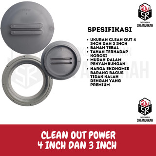 Jual POWER Clean Out Penutup Lubang Pipa Septic Tank Ukuran 4 inch dan ...