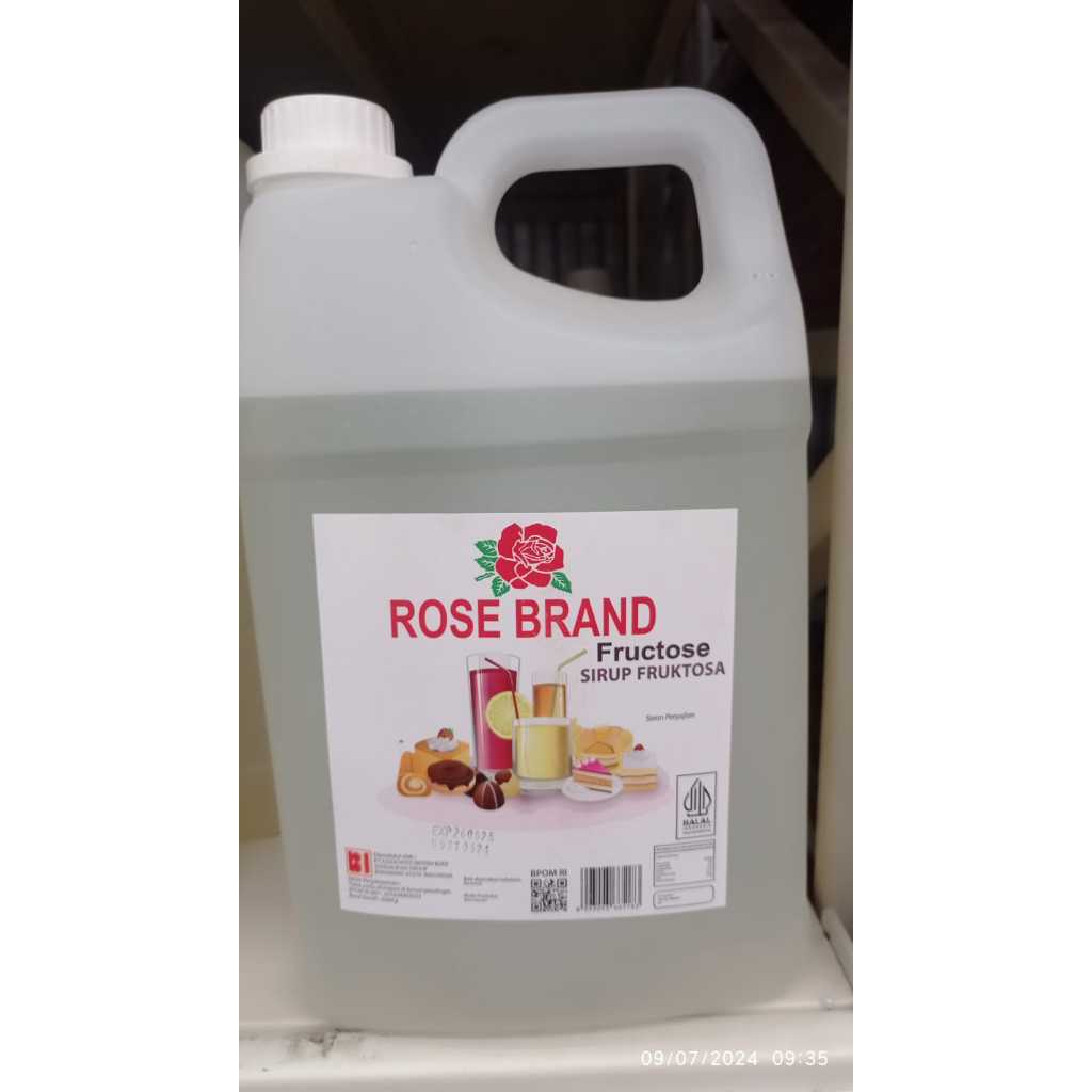 Jual ROSE BRAND SIRUP FRUKTOSA DRG 5000GR-5KG ( GULA CAIR ROSE BRAND ...