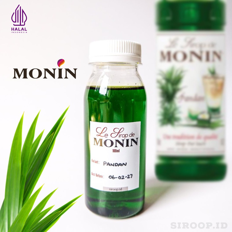 Jual Repack Monin Syrup Pandan (30ml,75ml,100ml,250ml) | Shopee Indonesia