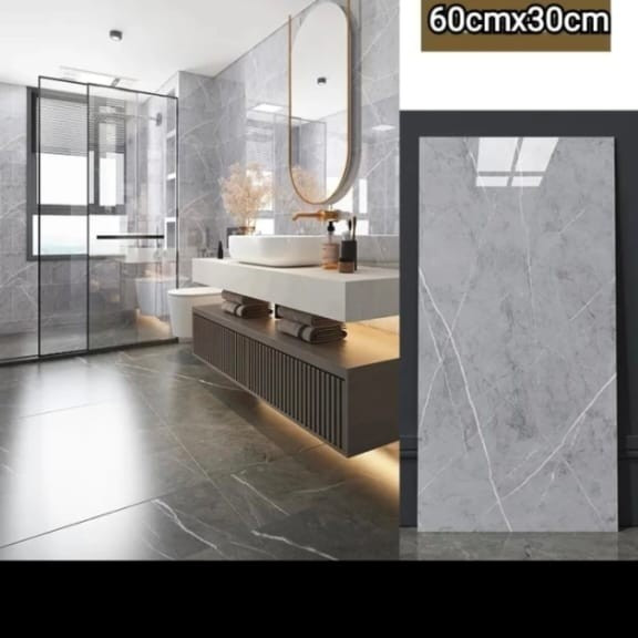Jual WALLPAPER DINDING VYNIL MARBLE 30 X 60CM WARNA ABU2 C3013 ...