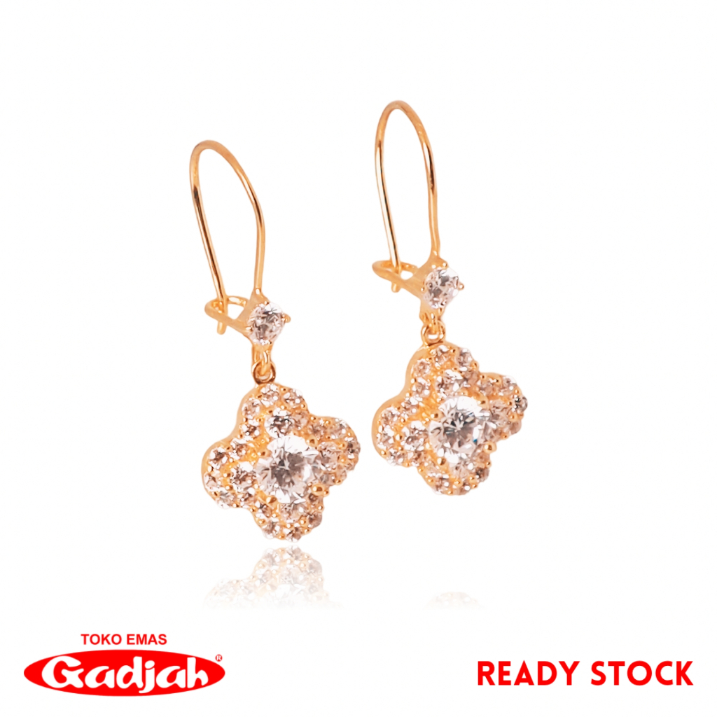Jual Anting Emas Kawatan Bunga Solitaire Kelopak Mata Tabur - Toko Emas ...