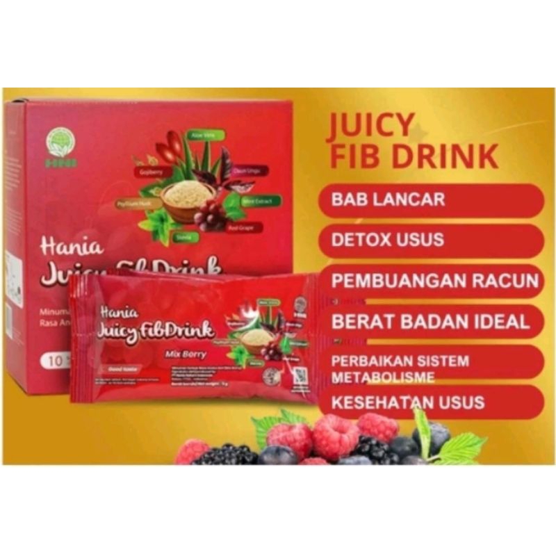 Jual HS HANIA JUICY FIB DRINK MIX BERRY | Shopee Indonesia