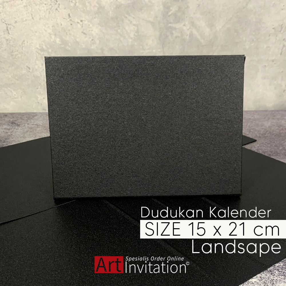 Jual Tatakan Kalender Meja Bahan Linen Ukuran 15 x 21 HItam | Shopee ...