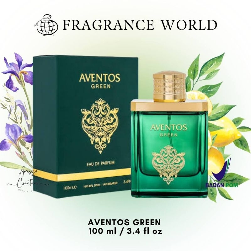 Jual Fragrance World Aventos Green for Men EDP 100ml | Shopee Indonesia