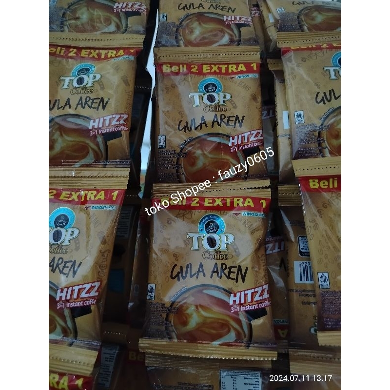Jual TOP Coffee Kopi Gula Aren Renceng Isi 9 x 22 g | Shopee Indonesia