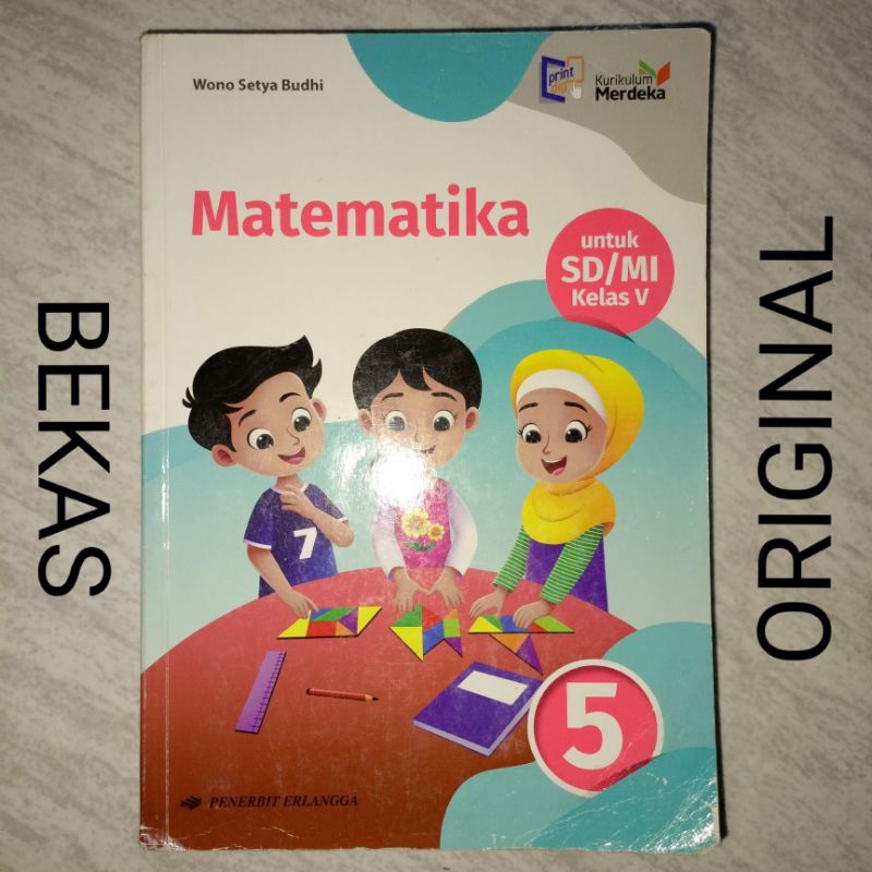 Jual Buku ESPS Matematika Kelas 5 V SD MI Penerbit Erlangga Kurikulum Merdeka Ringkas Mudah ...