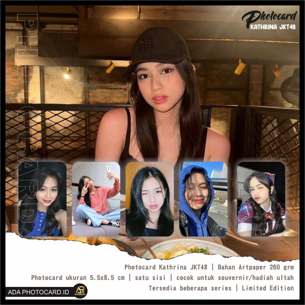 Jual Photocard Kathrina Irene (Kathrina JKT48) isi 50 Pcs Fanmade/Unofficial (Bonus Stiker dan ...