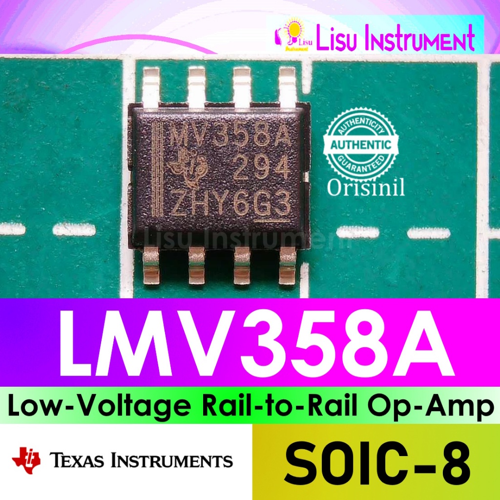 Jual LMV358A Low-Voltage Rail-to-Rail Output Operational Amplifier MV358A LMV358 SOIC-8 Texas ...