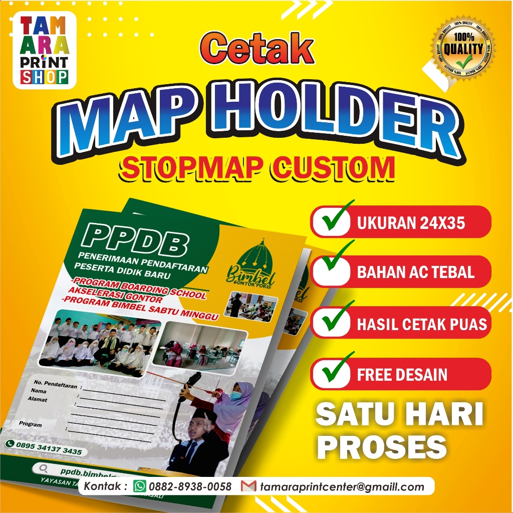 Jual Cetak Map Folder File Dokumen Custom A4 | Shopee Indonesia