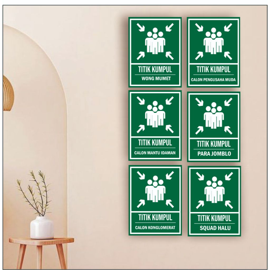 Jual Hiasan Dinding Titik Kumpul jomblo (15X20) QUOTE Wong Mumet ...