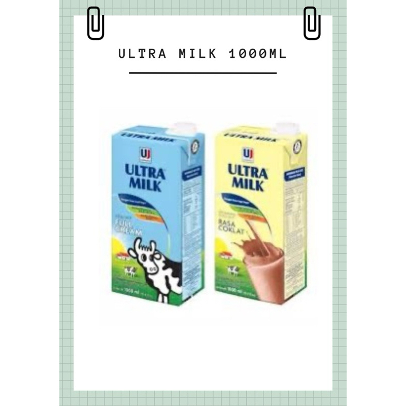 Jual ultra milk 1000ml all variant | Shopee Indonesia