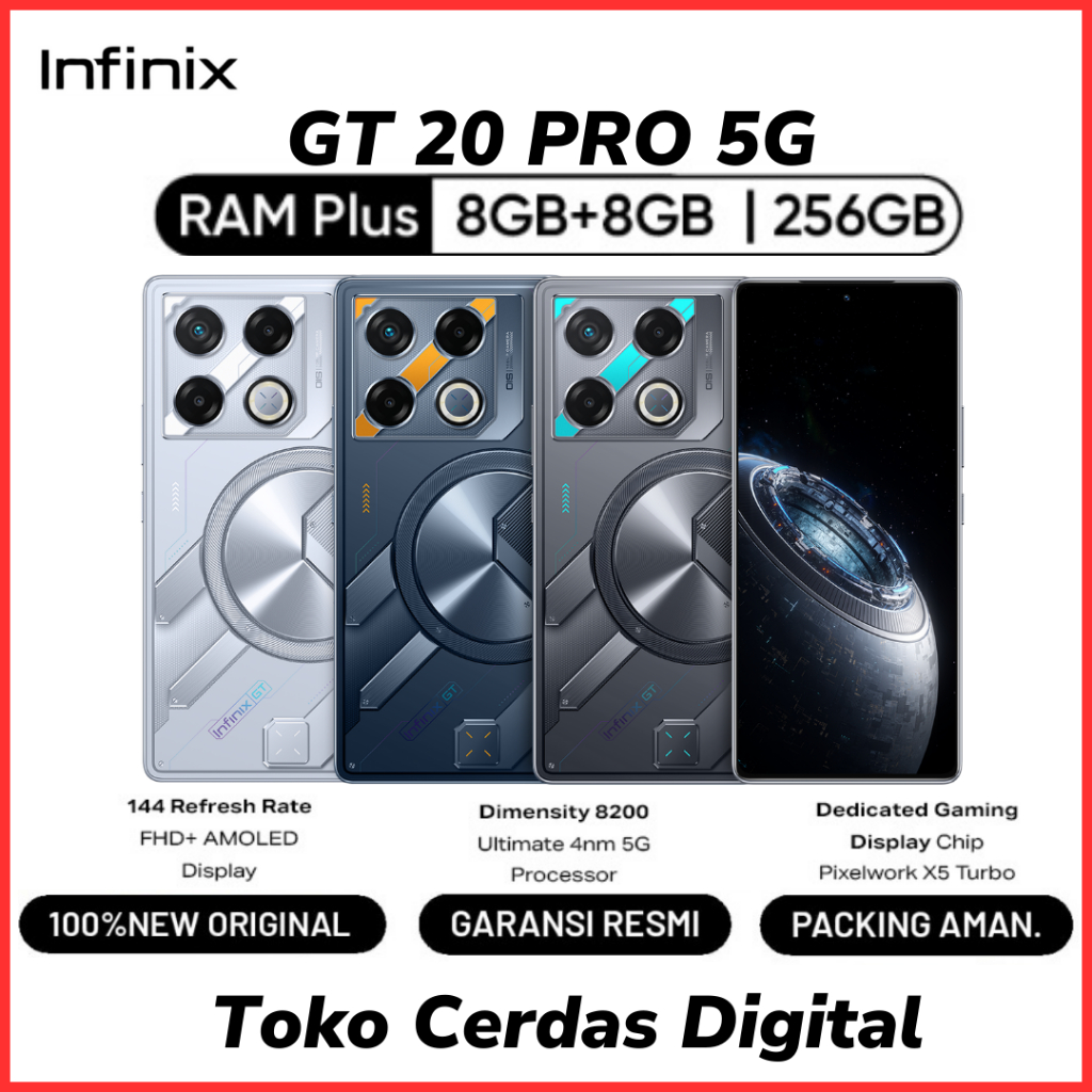 Jual INFINIX GT 20 PRO 5G 8/256GB Garansi Resmi 12 Bulan | GT20PRO | GT20 PRO | 5G | Shopee ...