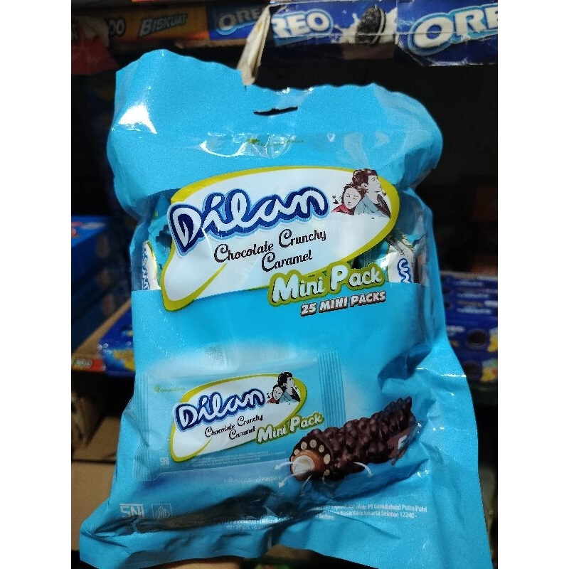 Jual Dilan Chocolate Crunchy Caramel Mini Pack ( Isi 25 Pcs ) | Shopee ...