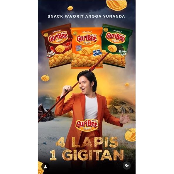 Jual Camilan Snack Keripik / Kerupuk Guribee Ekstrudat 4 Lapis BBQ ...