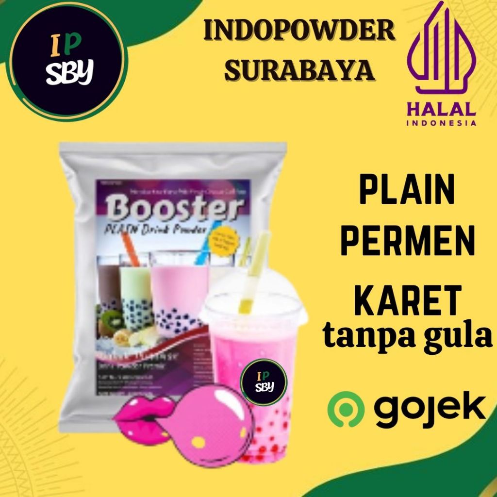 Jual IDPSBY | PLAIN Bubuk Minuman PERMEN KARET PINK 1KG | INDOPOWDER ...
