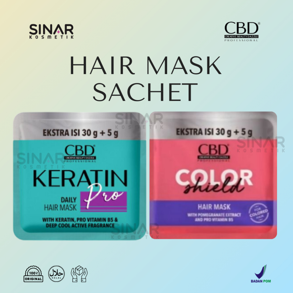 Jual CBD Professional Keratin Pro / Color Shiels Hair Mask Sachet 35gr ...