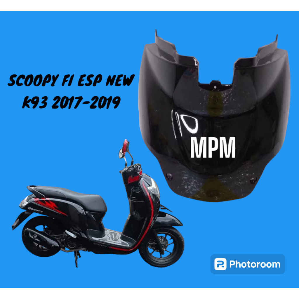 Jual COVER TANGKI SCOOPY FI ESP NEW K93 2017 2018 2019 HITAM TENSHI ...