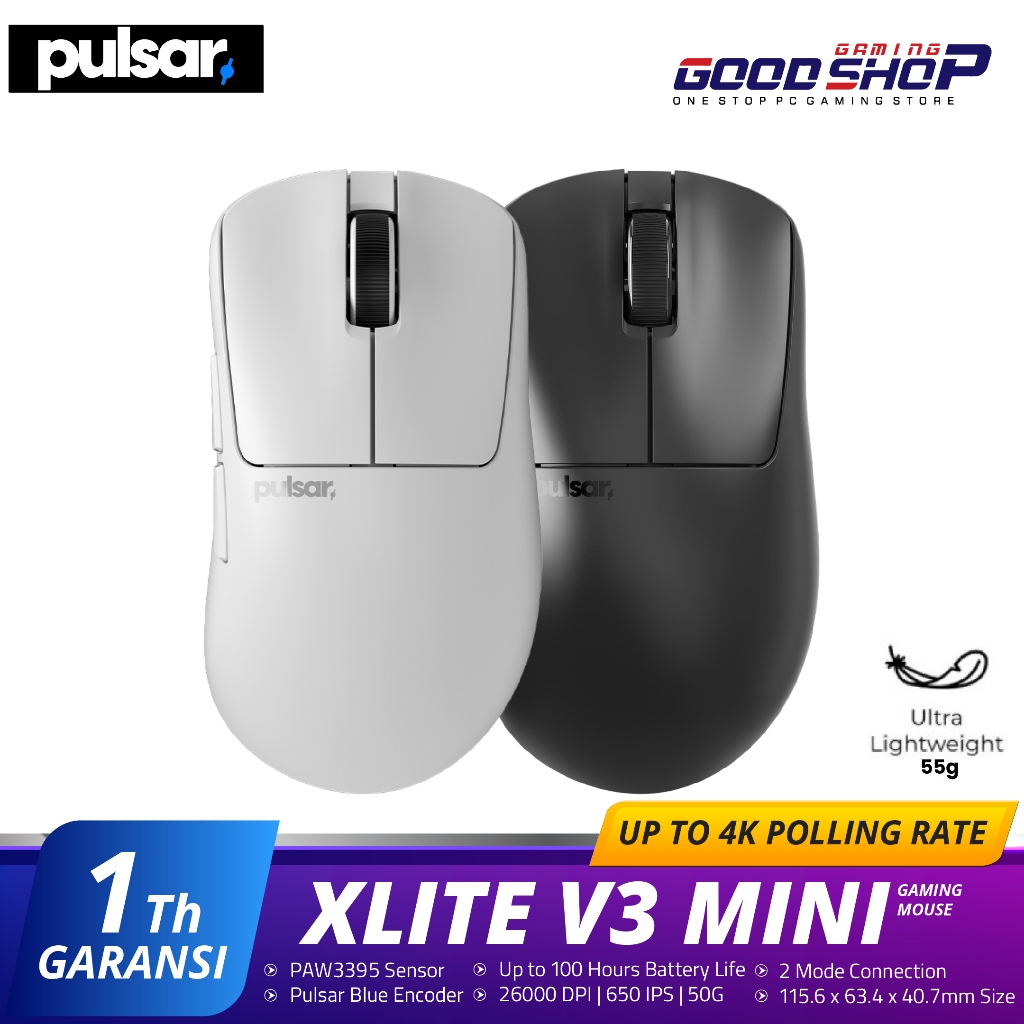 Jual Pulsar Xlite V3 / X-Lite V3 Mini Wireless Gaming Mouse | Shopee ...