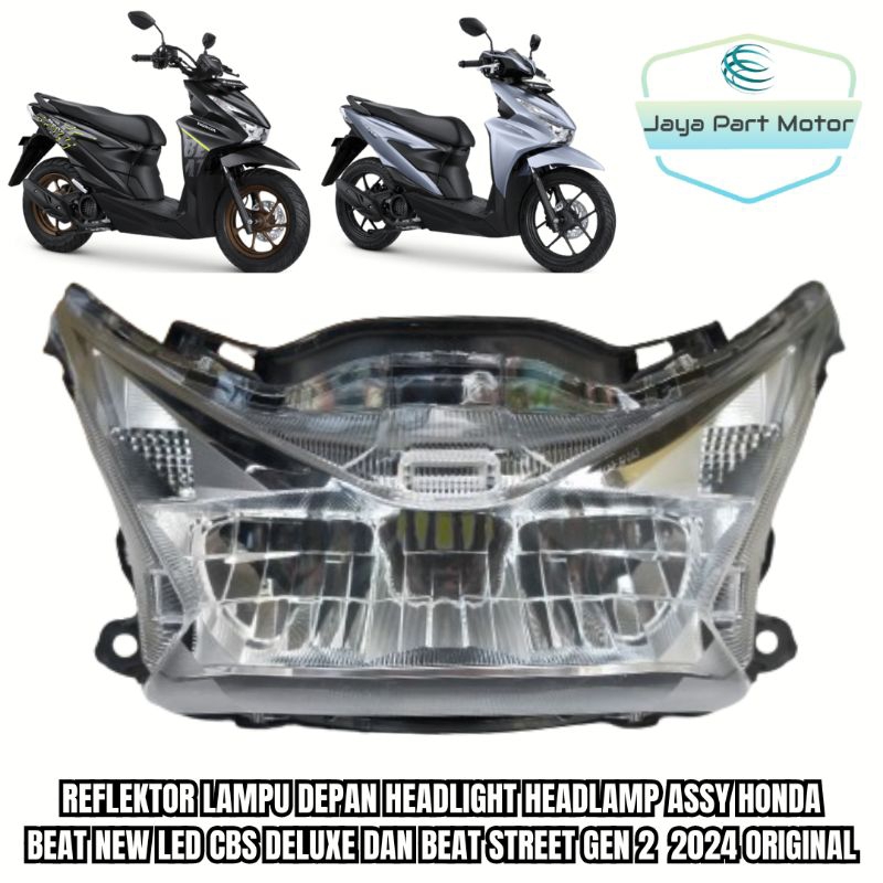 Jual Reflektor Lampu Depan Headlight Headlamp Assy Honda Beat New Led ...