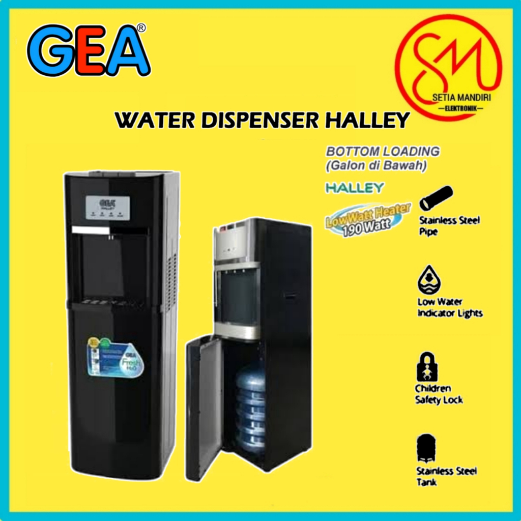 Jual GEA Dispenser Galon Bawah HALLEY ORION POLARIS - Bottom Loading ...