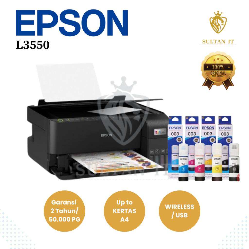 Jual Printer Epson EcoTank L3550 Original / Printer Tangki Tinta Epson L-3550 | Shopee Indonesia