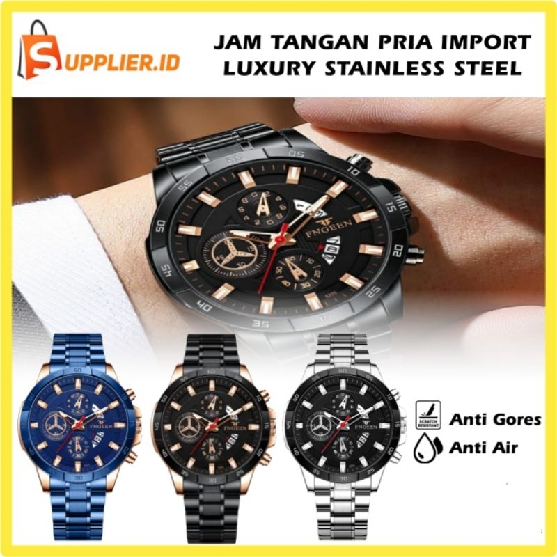 Jual Jam Tangan Pria Sport Original Luxury Waterproof Import + Gelang ...