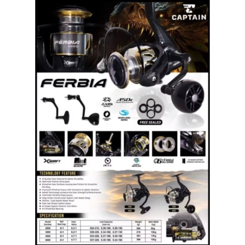 Jual Reel Captain | Shopee Indonesia