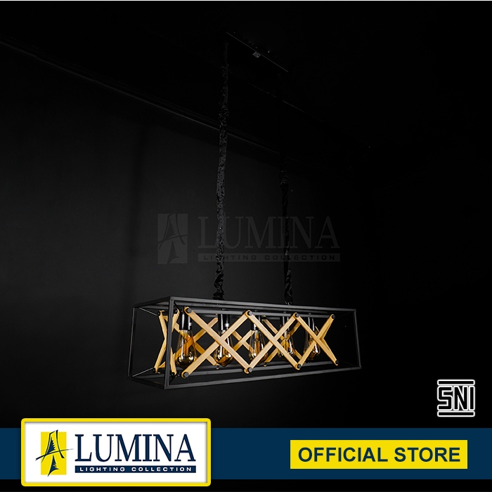 Jual Lumina Lampu Gantung Model 9190-5 BK | Shopee Indonesia