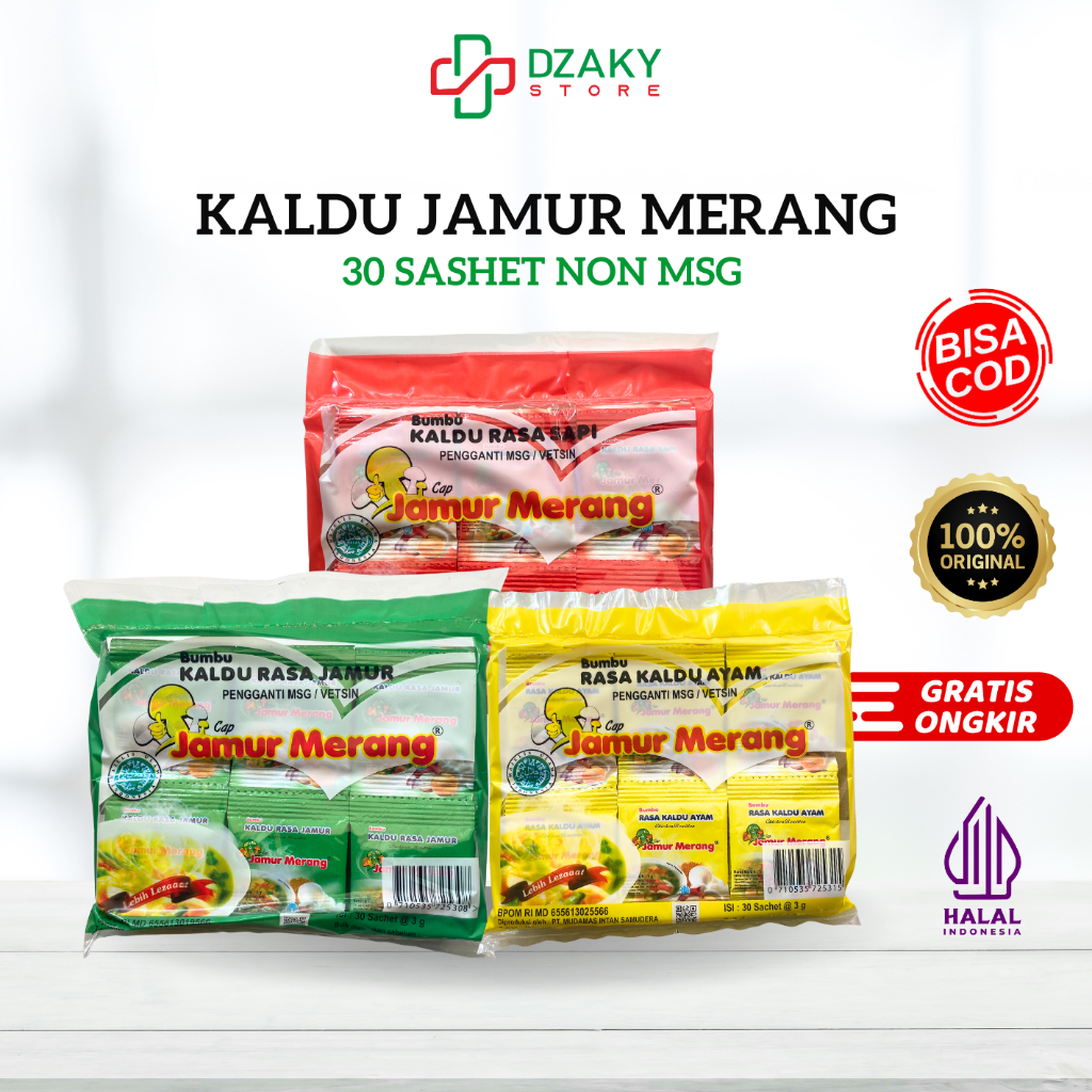Jual COD Kaldu Jamur Merang Alami Non MSG Rasa Jamur Ayam Sapi Kemasan ...