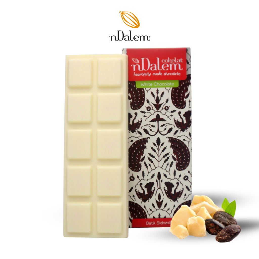 Jual Cokelat nDalem | White Chocolate Bar with Cacao Butter | Snack ...