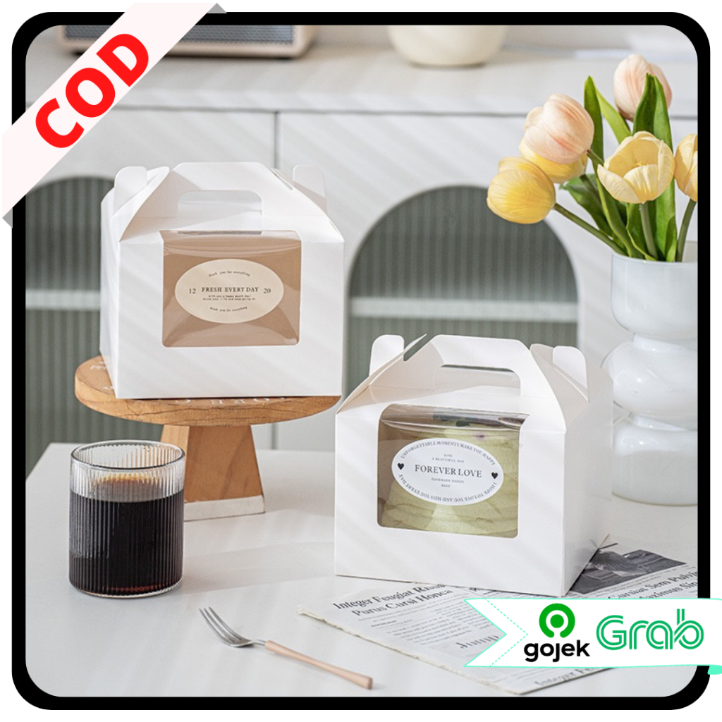 Jual KAISSO - DUS KOTAK KUE ULANG TAHUN MIKA PUTIH ROLL CAKE PAPER BOX ...