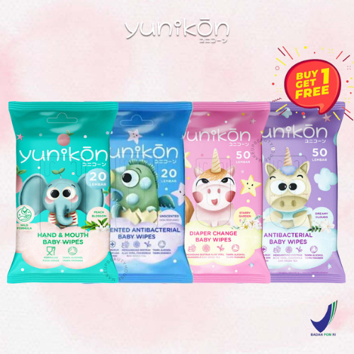 Jual Tissue Basah Yunikon Baby Wipes 50's Beli 1 Gratis 1 Tisu Basah ...