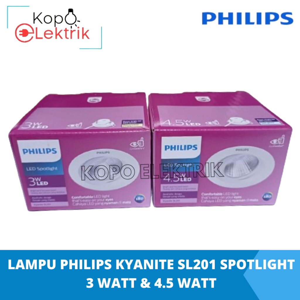 Jual Lampu Philips LED Kyanite SL201 SpotLight 3W 4.5W | Shopee Indonesia