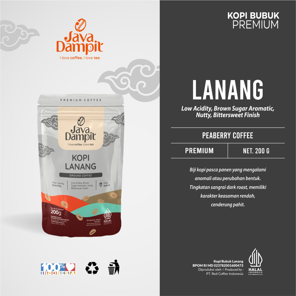 Jual KOPI BUBUK LANANG PEABERRY COFFEE 70g & 200g | Shopee Indonesia