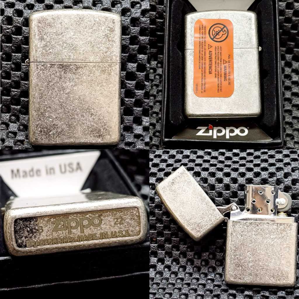 Jual korek api classic bahan kuningan grapir satu suara warna perak ...