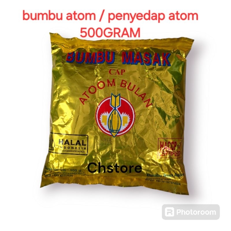 Jual BUMBU ATOM / BUMBU PENYEDAP ATOM KEMASAN 500 GRAM | Shopee Indonesia