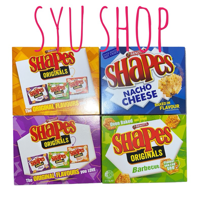 Jual Arnotts shapes australia original bbq pizza nacho cheese cheddar ...