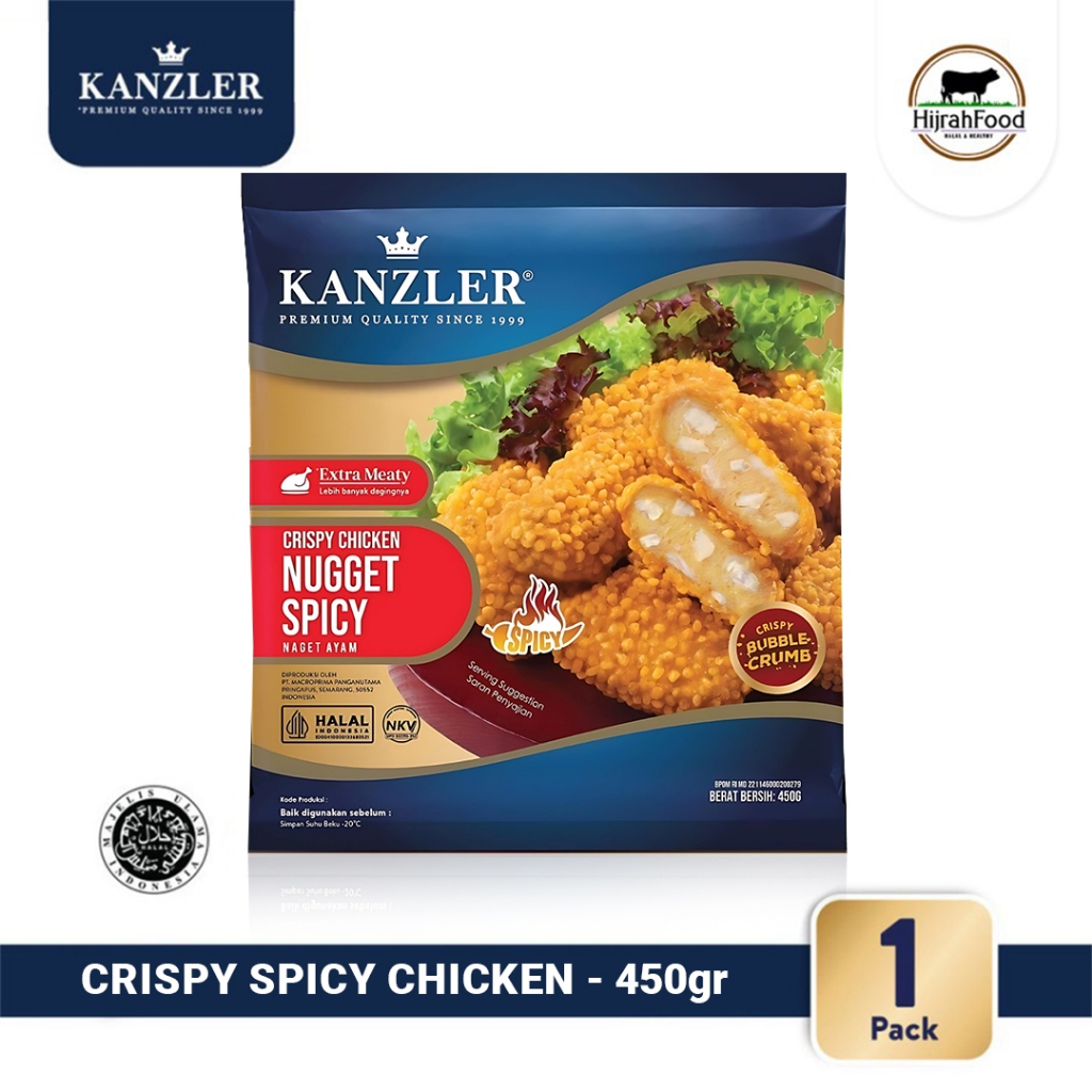 Jual Kanzler Crispy Chicken Nugget Spicy 450 gr Naget Ayam Krispi Pedas ...