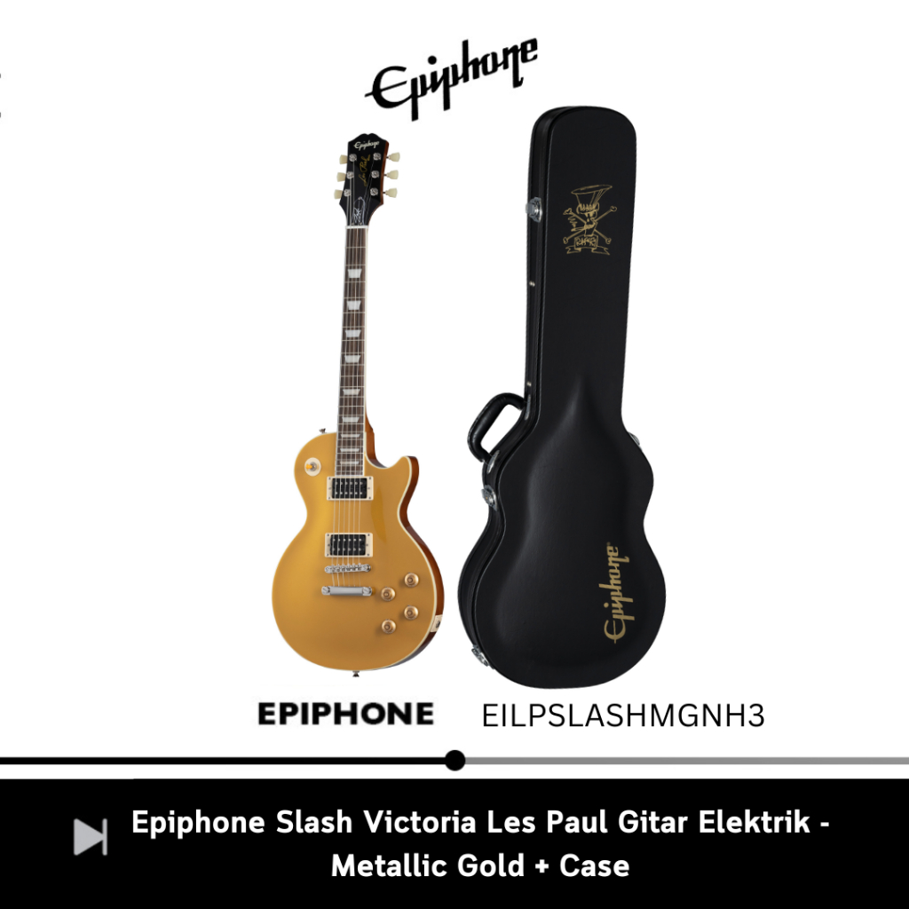 Jual Epiphone Slash Victoria Les Paul Gitar Elektrik - Metallic Gold ...