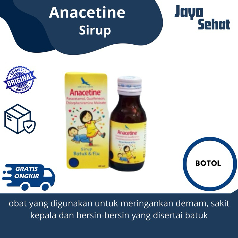 Jual Anacetine sirup 60 ml ( obat demam batuk flu anak ) | Shopee Indonesia